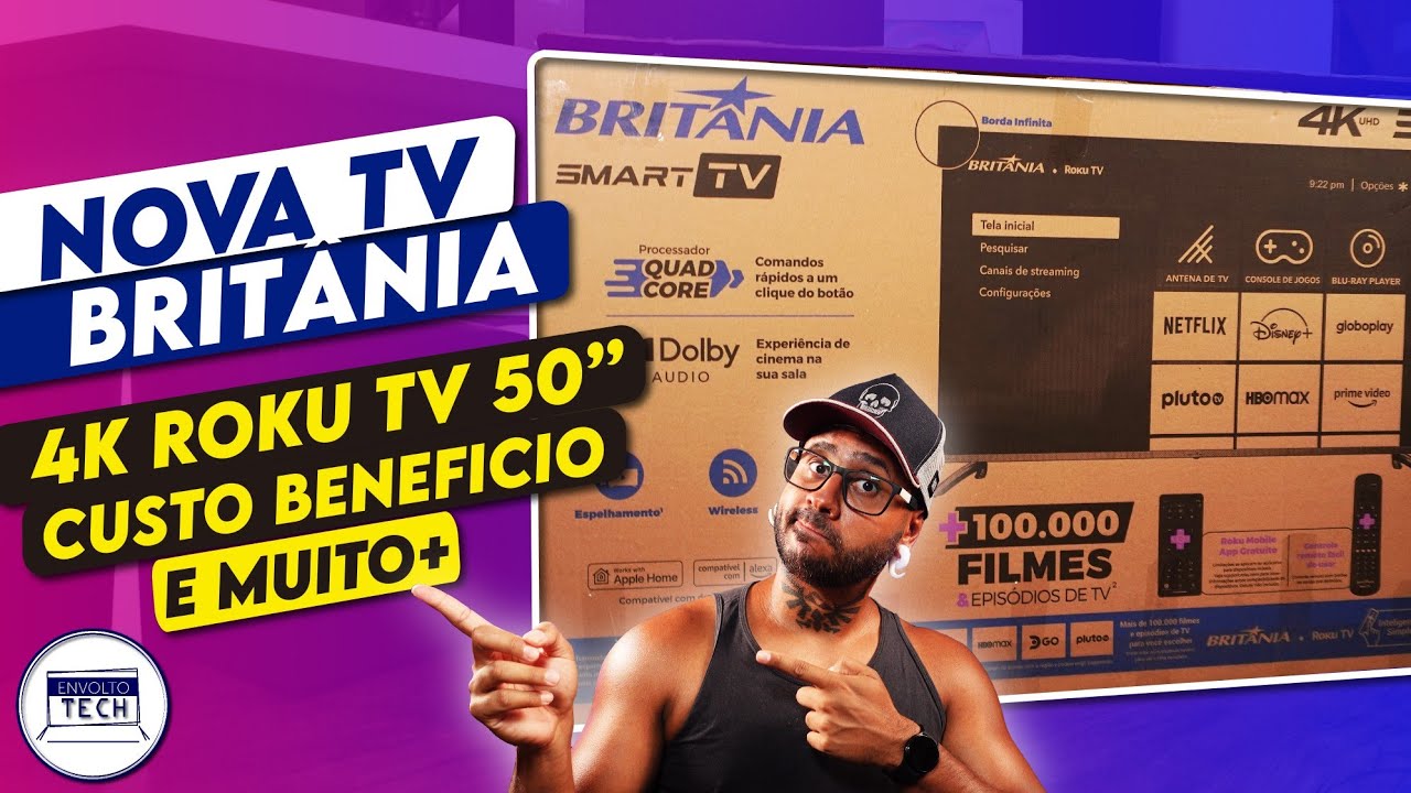 Nova Roku TV Britânia | Para quem quer gastar POUCO em uma TV 4K ...