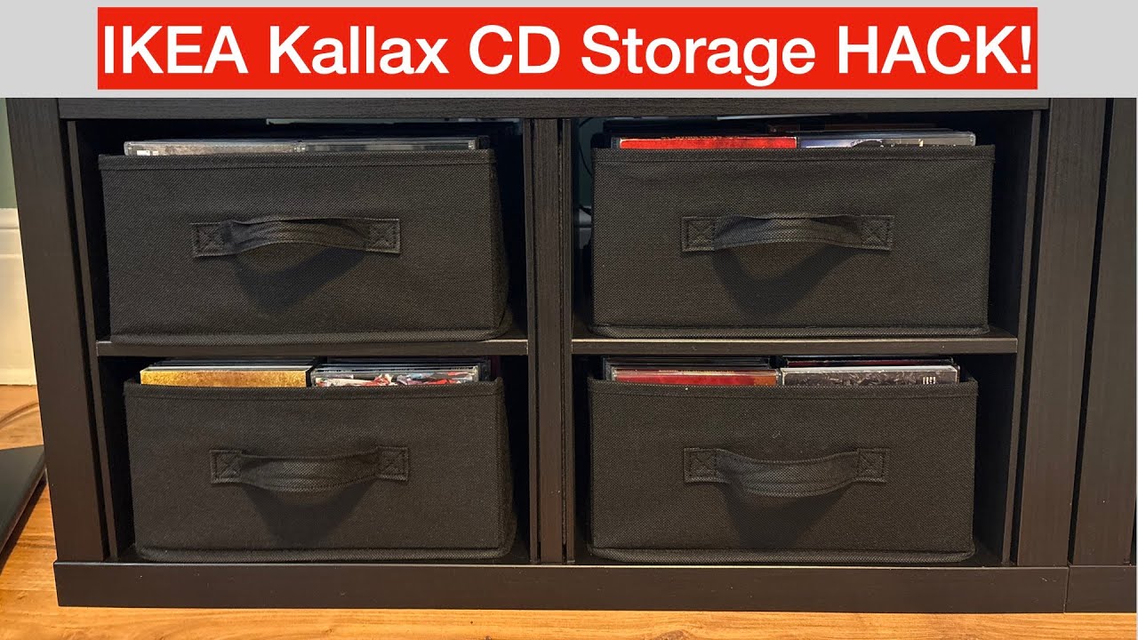 IKEA Kallax CD Storage Hack! - YouTube
