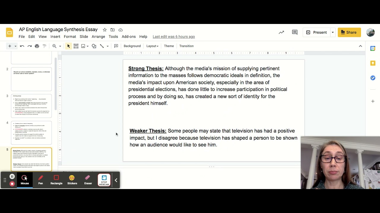 AP English Language Synthesis Essay Google Slides - YouTube
