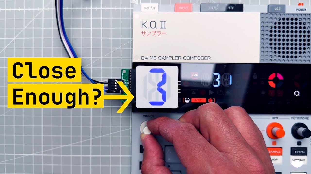 3D printed 7-segment display - i.e.- I made Teenage Engineering display ...