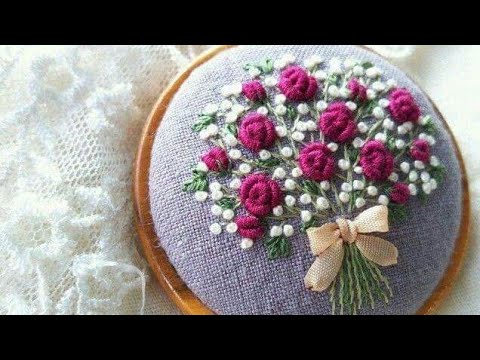 Unique hand embroidery design - YouTube