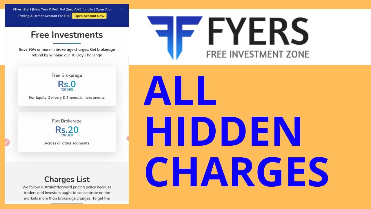 Fyers Hidden Charges in Hindi | Fyers Trading Brokerage, AMC, Intraday ...