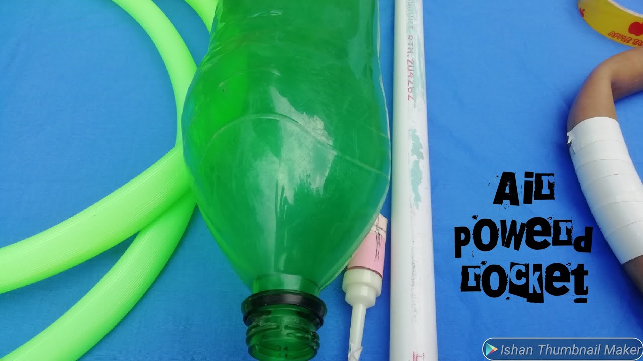How to make air powerd rocket //stomp rocket launcher. - YouTube