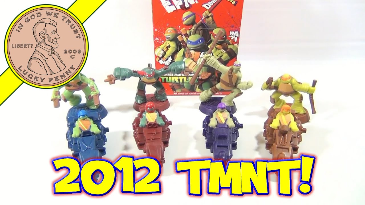 TMNT Teenage Mutant Ninja Turtles 2012 McDonald's Happy Meal Toys Set ...