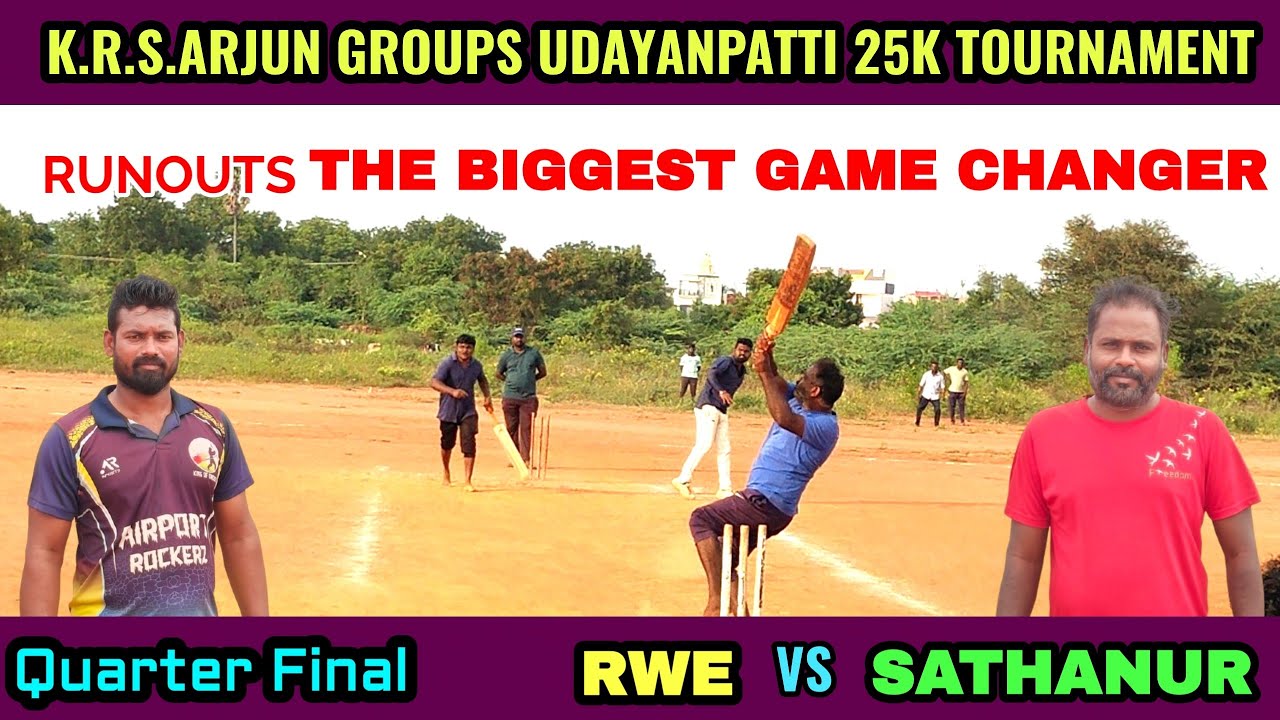 Quarter Final | RWE vs Sathanur | K.R.S. Arjun Groups Udayanpatti 25K # ...