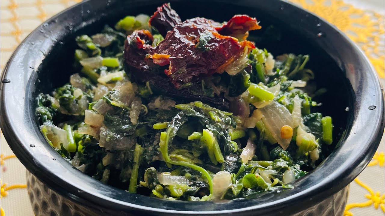 Chudi Ki Bhaji | Chawli Bhaji | Siru Keerai | How to make Chudi Ki ...