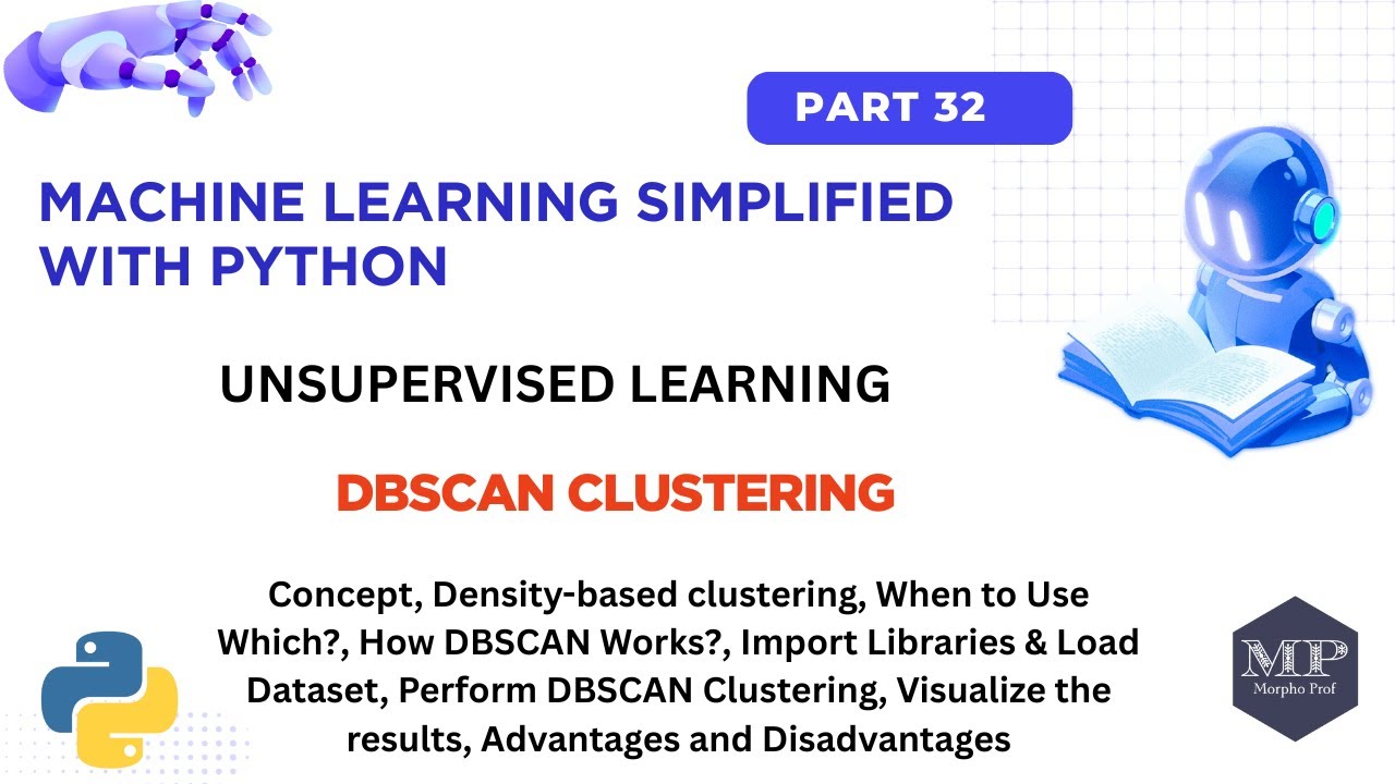 Part 32. Unsupervised Learning: DBSCAN Clustering - [Machine Learning ...