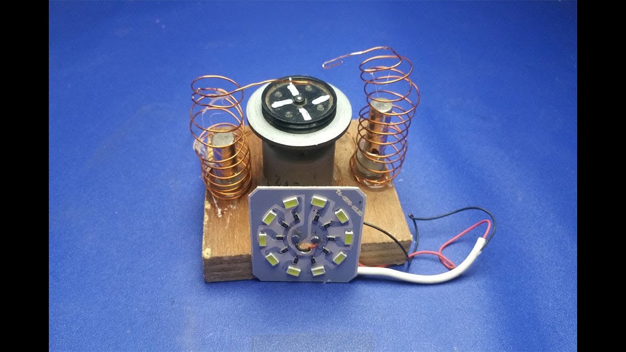 Free energy light bulb LED with magnets easy at home - YouTube