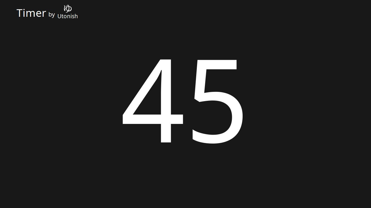 45 Second Countdown Timer - YouTube