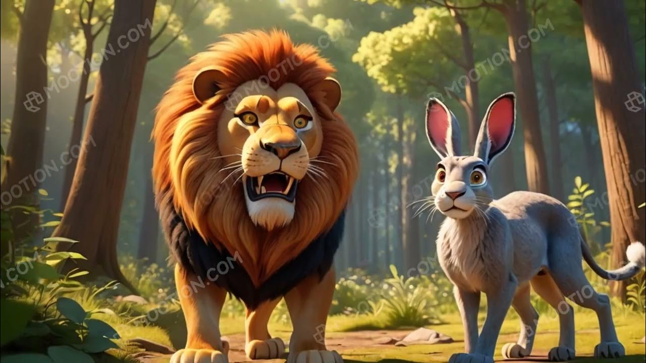 The Lion and The Hare/ lion/ jungle/ forest/ hare / story for kids ...
