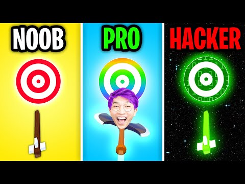 Can We Go NOOB vs PRO vs HACKER In FLYING ARROW?! (MAX LEVEL ARROW EVOLUTION!)
