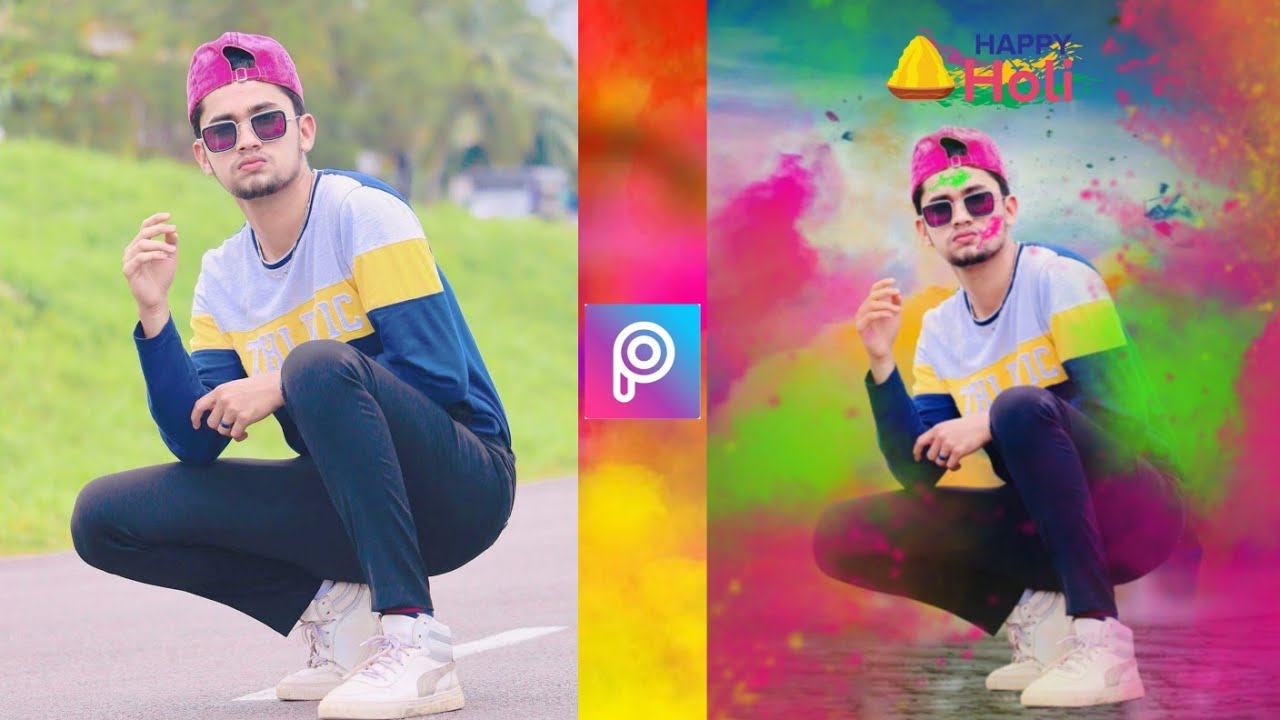 picsart //Happy Holi editing //js editing 2023//enjoy this video🔥🔥# ...