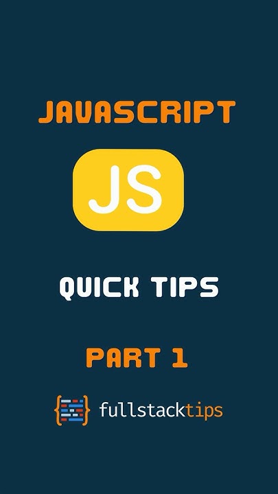JsTips: #04 - Javascript Quick Tips - Part 1 #fullstack #coding #javascript #backend #code - YouTube