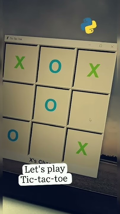 Program a Tic-tac-toe GUI using Python! - YouTube