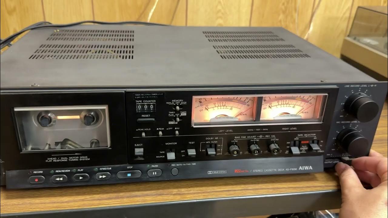 AIWA AD-F90M 動作状況 - YouTube