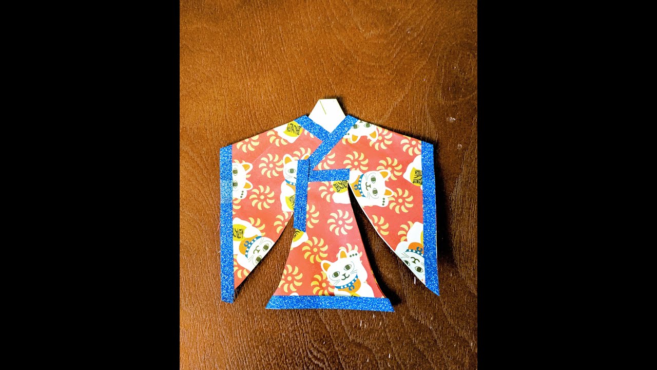 Simple Origami Kimono 38 dress - YouTube