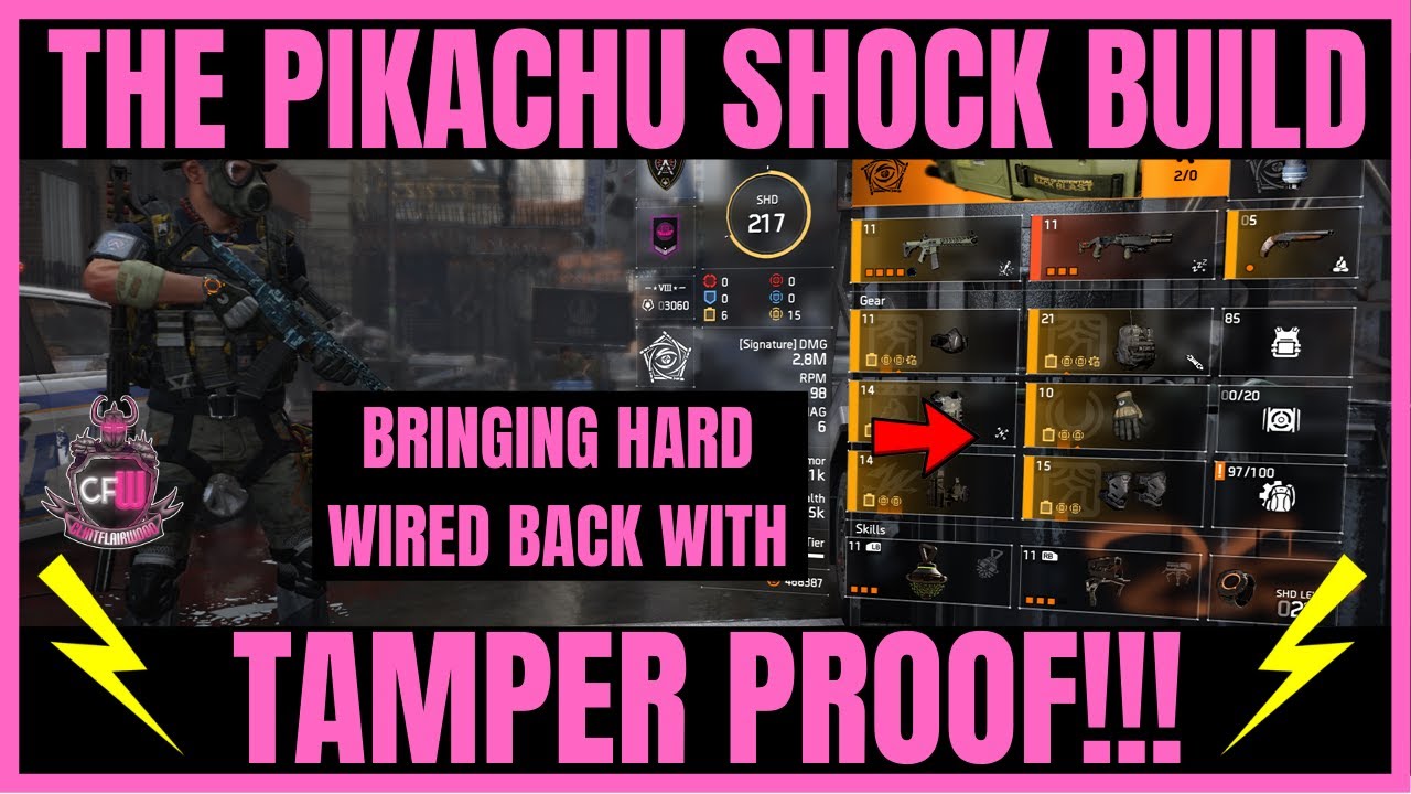 The Division 2 - HEROIC SHOCK "Pikachu" PVE SKILL BUILD!! Crowd Control ...