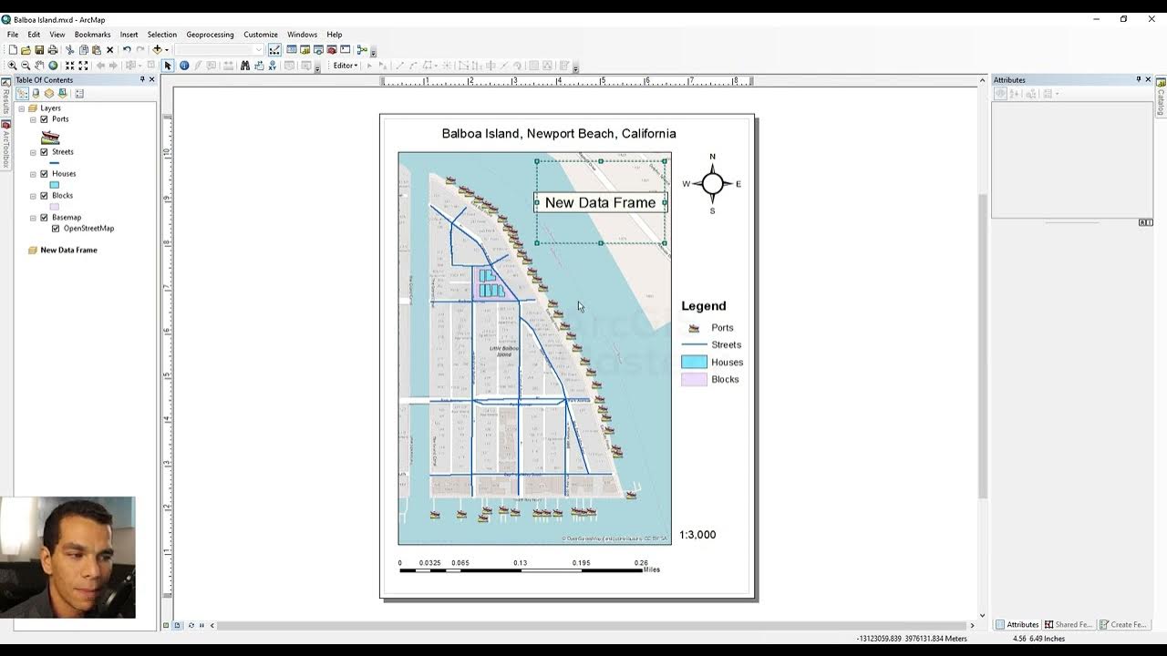 ArcMap, create Map Layout, print map - YouTube