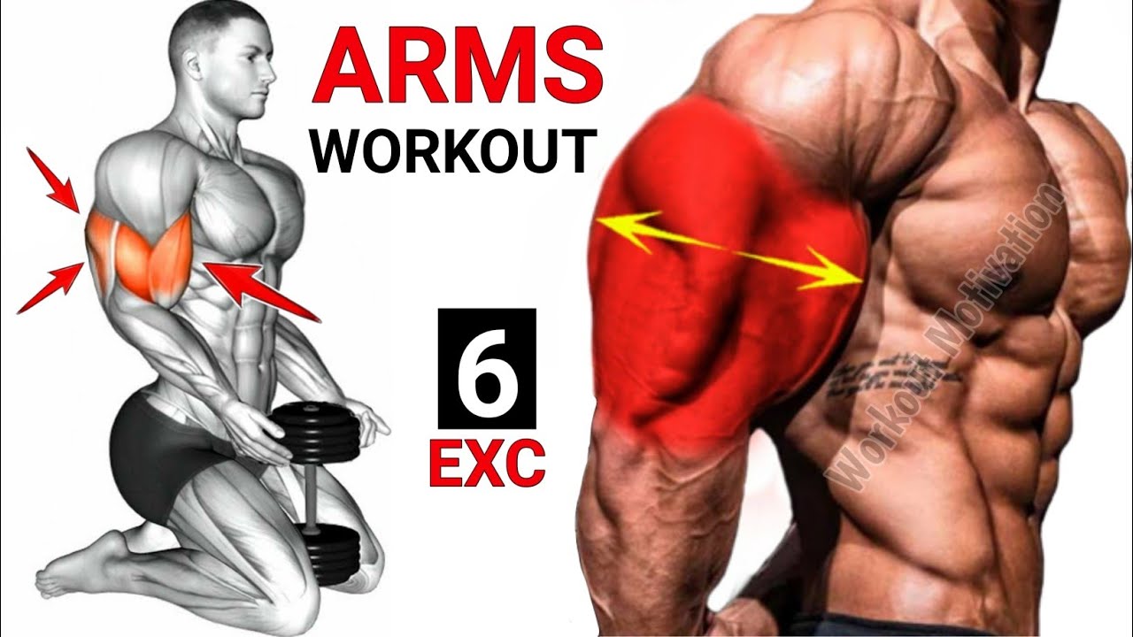 6 BEST Biceps and Triceps Workout At Gym | Best Arms Workout - YouTube