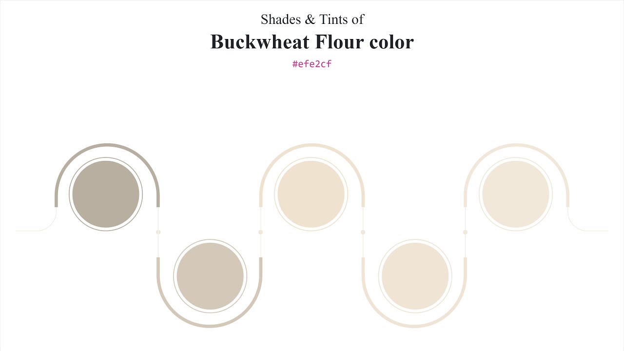 Shades & Tints of Buckwheat Flour color #efe2cf A Warm Yellow color # ...