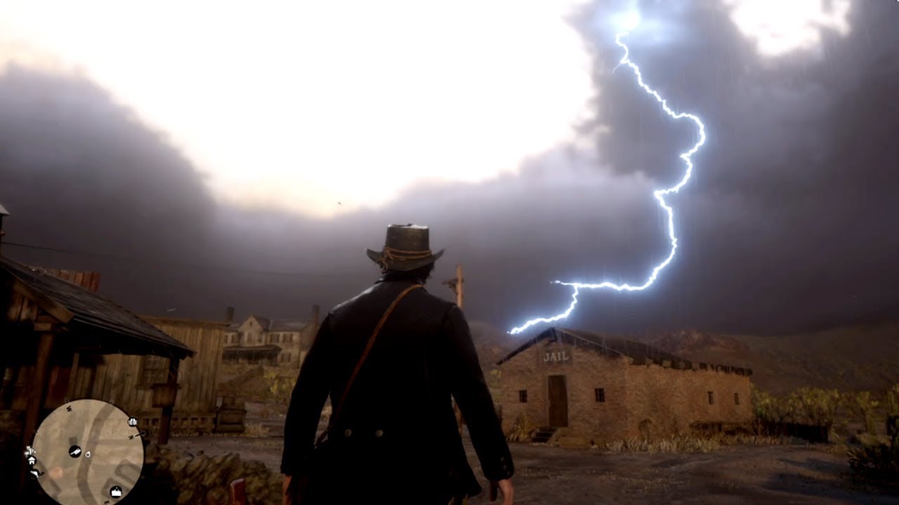 Red Dead Redemption 2 - Heavy Rain Sounds (Thunderstorm) - YouTube