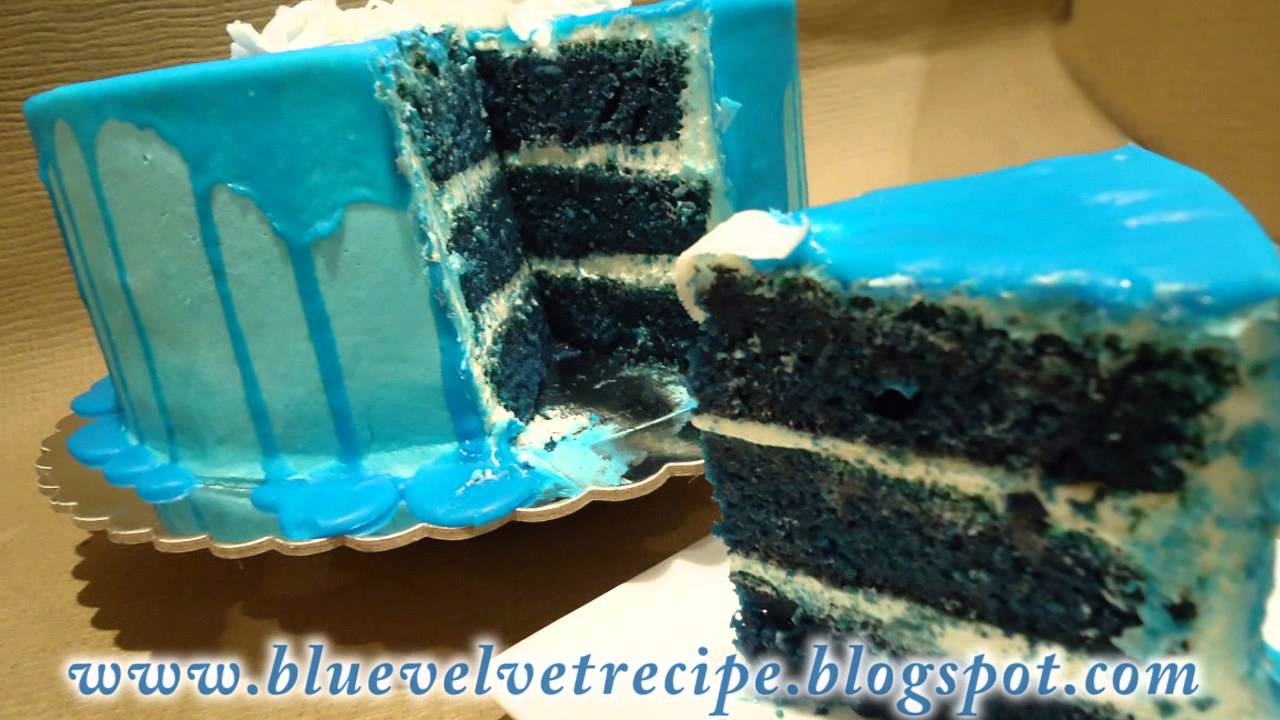 Blue Velvet Cake Recipe - YouTube