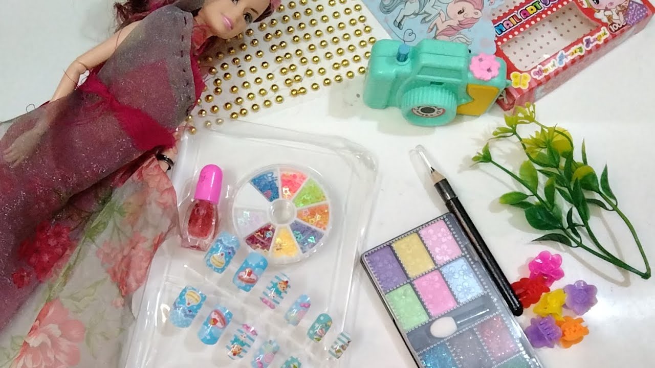 Girls fashion kit || Toy makeup kit ||mini blusher lipstick kit - YouTube