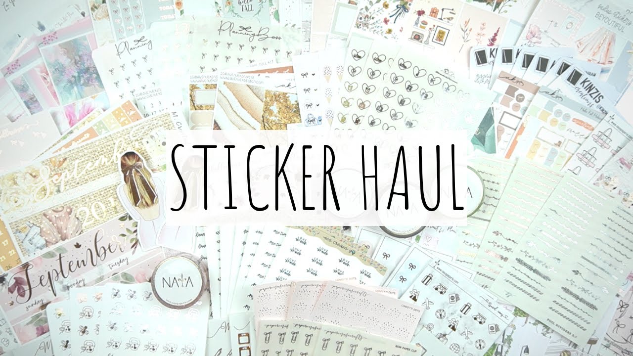 Sticker Haul | New Shops & More! - YouTube