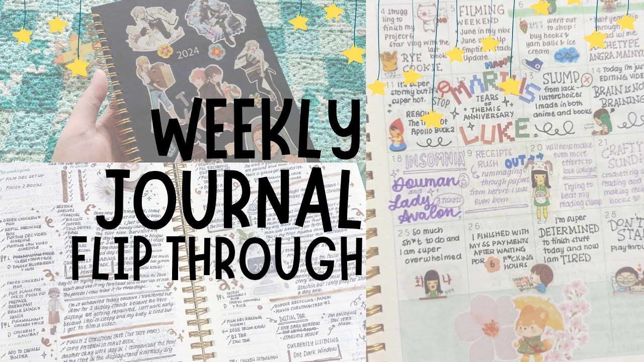 Full 2024 Weekly Journal Flip Through | my everyday journal - YouTube