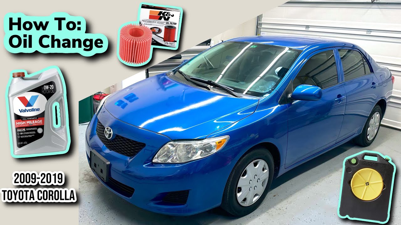 How To do Oil Change 2009-2013 Toyota Corolla - YouTube