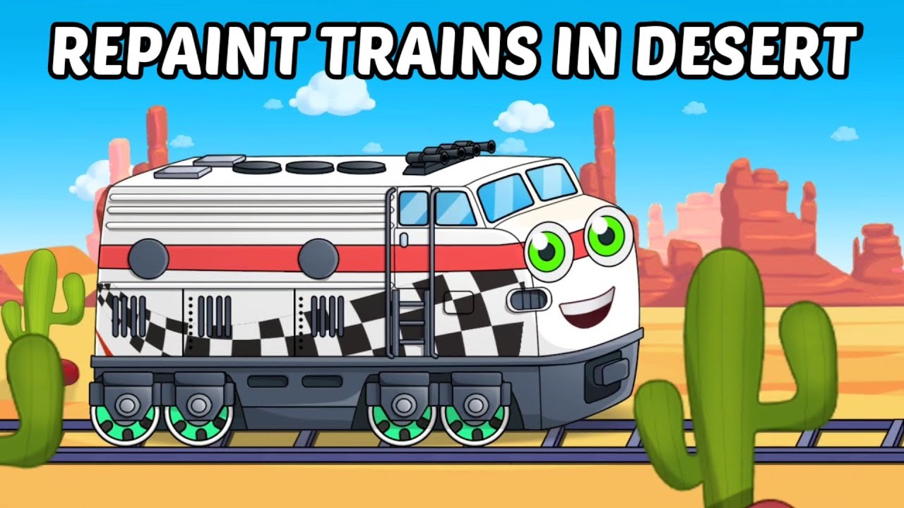 Repainted Trains In Desert - YouTube