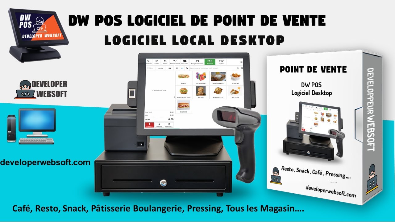 DW POS LOGICIEL DE POINT DE VENTE LOCAL DESKTOP - YouTube