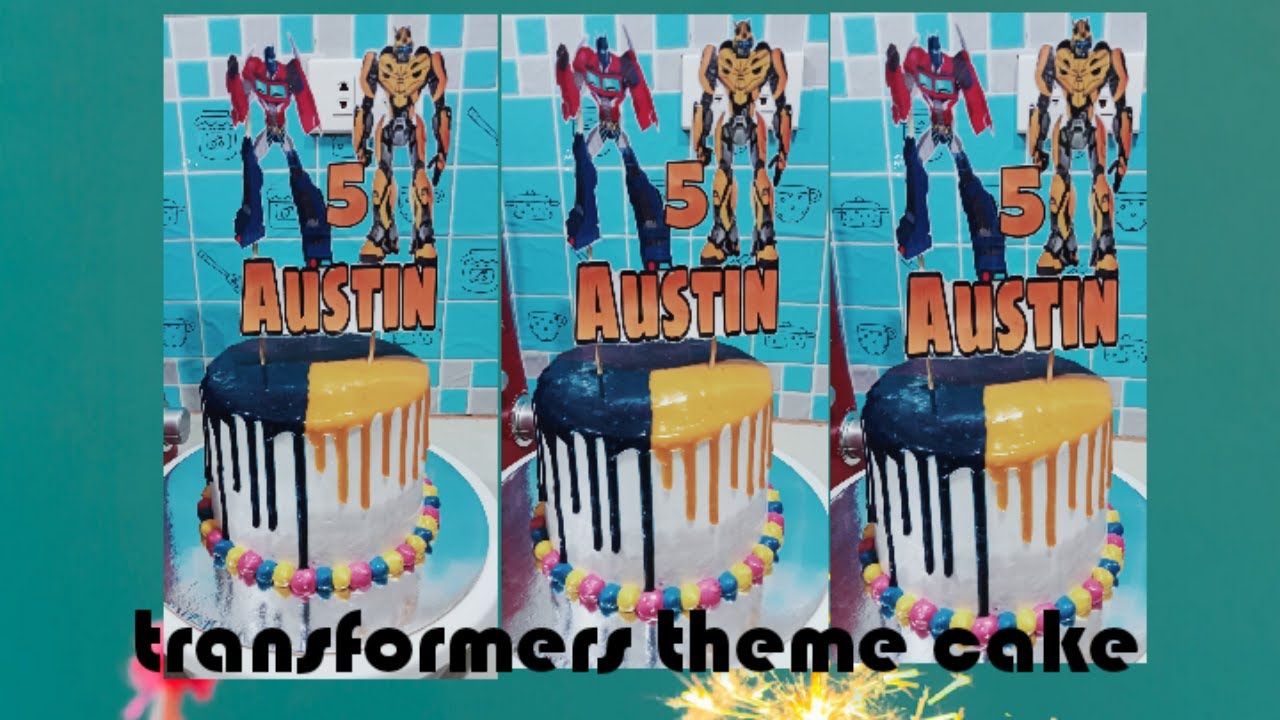 CAKE DECORATING TRANSFORMER THEME CAKE - YouTube