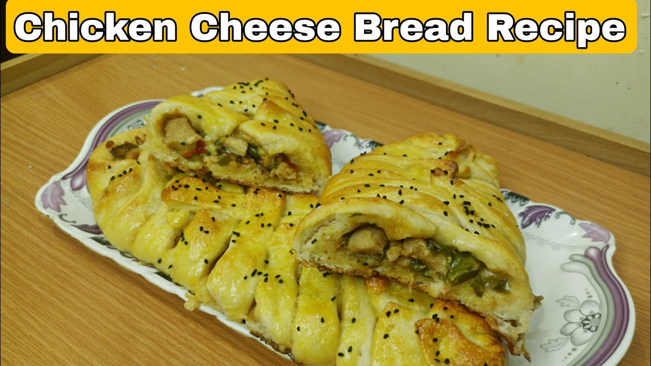 Chicken Bread Recipe Without Oven | Cheese Chicken Bread Recipe By ...