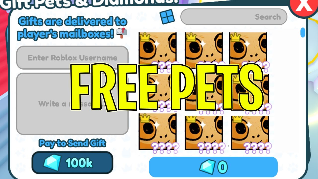 🔥FREE PET SENDING MAILBOX STREAM (PET SIMULATOR X)🔥 - YouTube
