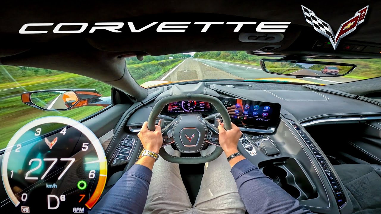 2025 CORVETTE C8 6.2L V8 // TOP SPEED AUTOBAHN (no speed limit) 280km/h ...
