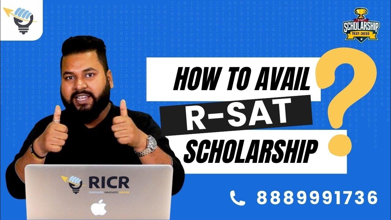 How To Avail R Sat Scholarship Step By Step Guide By Ricr Youtube