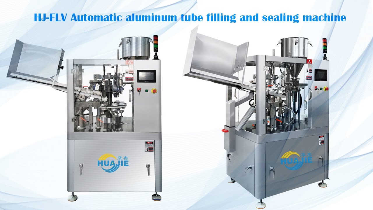 HUAJIE Automatic aluminum tube filling and sealing machine - YouTube