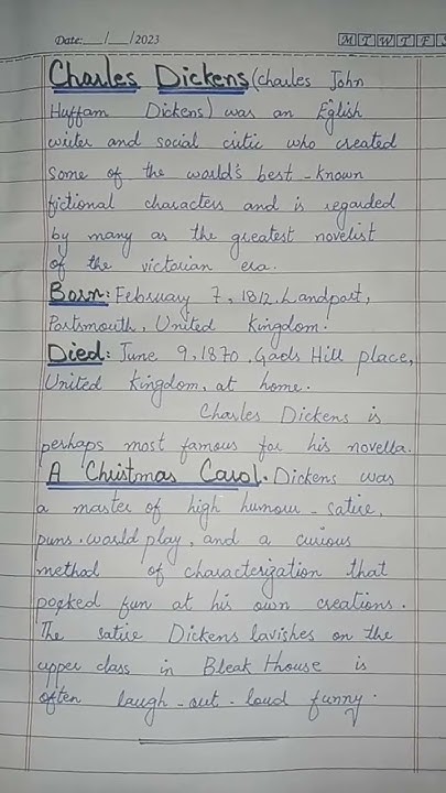 Charles Dickens introduction /victorian novel /B's English literature ...