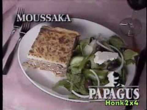 1993 - Papagus Greek Taverna TV Commercial - YouTube