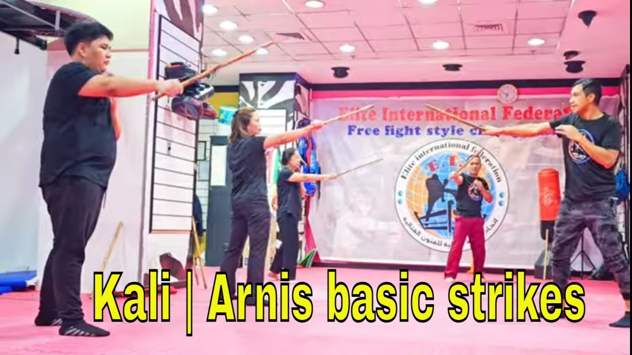 12 basic strikes of Kali | Arnis Tirada Classical flow drill of Filipino Martial Arts - YouTube