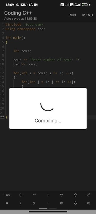 inverted half pyramid of ⭐ program in c++ programming 👍😁 #coding #shorts - YouTube