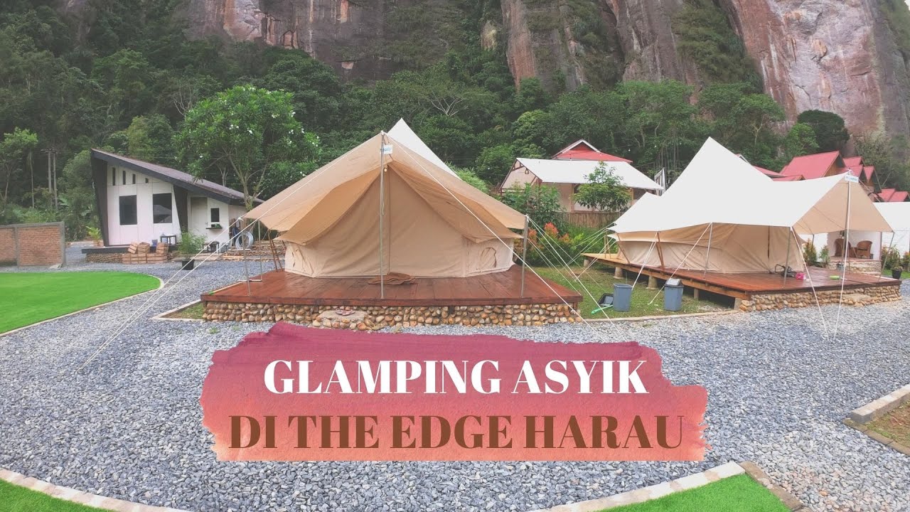 The Edge Harau Glamping - 350K Bisa Glamping di Lembah Harau - YouTube