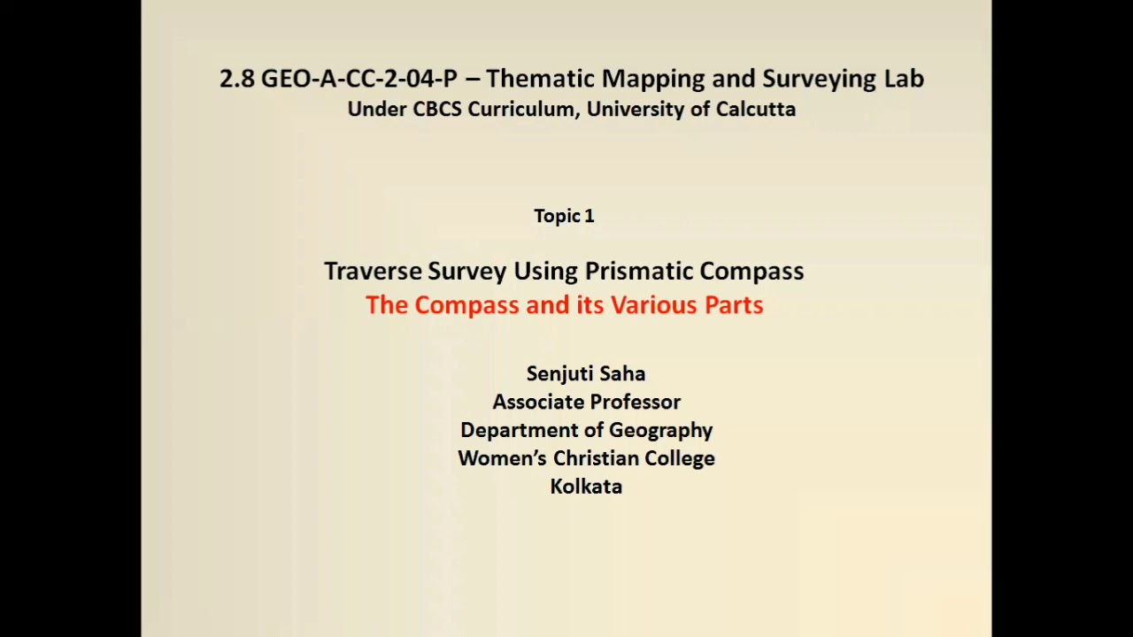 Prismatic Compass & it's different parts - YouTube