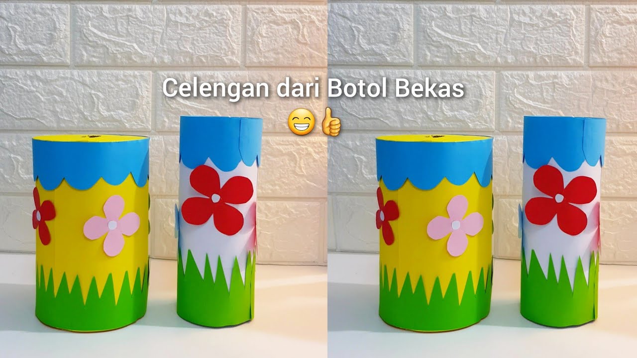 Cara Membuat Celengan dari Botol Bekas | Ide Kreatif | Plastic Bottle ...