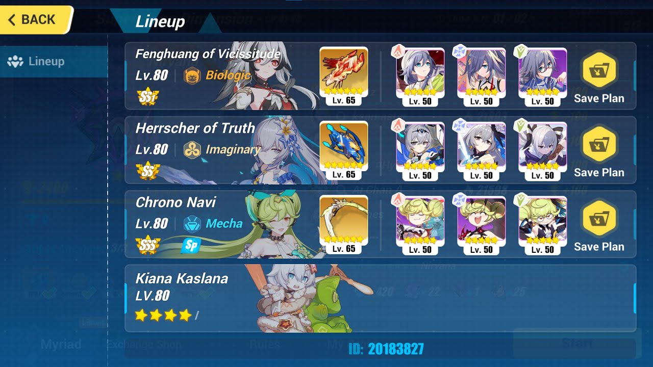 [HI3 EX ABYSS] HoC (Melee) Nirvana 517D 817+ pts | FoV (SS1), HTR (SS0 ...