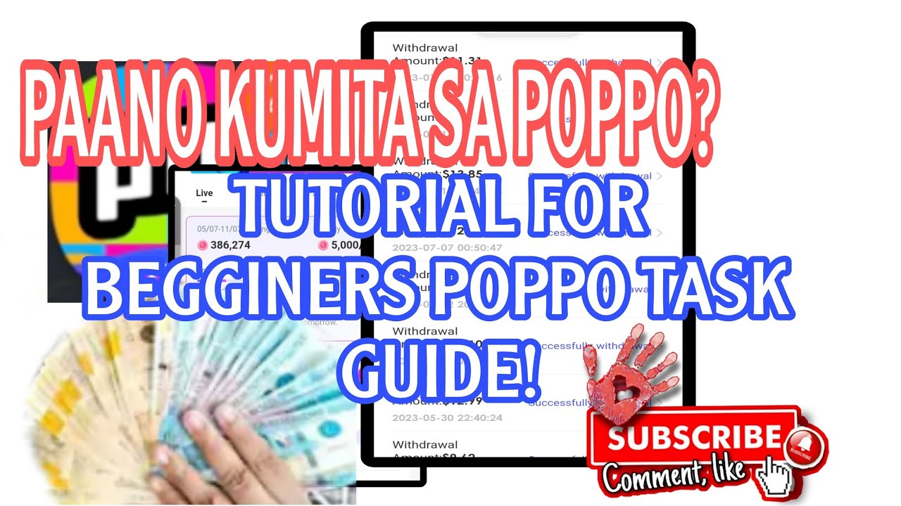 POPPO GUIDE FOR BIGGENERS|PAANO MAKIKITA ANG TASK SA POPPO|PAANO ...