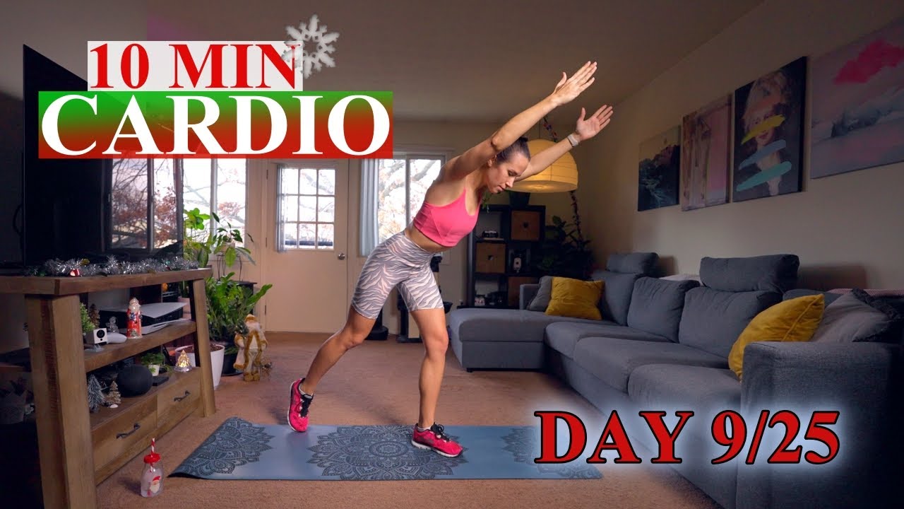 10 MIN CARDIO WORKOUT | Low Impact, No Jumping, Knee Friendly 🎄ADVENT ...