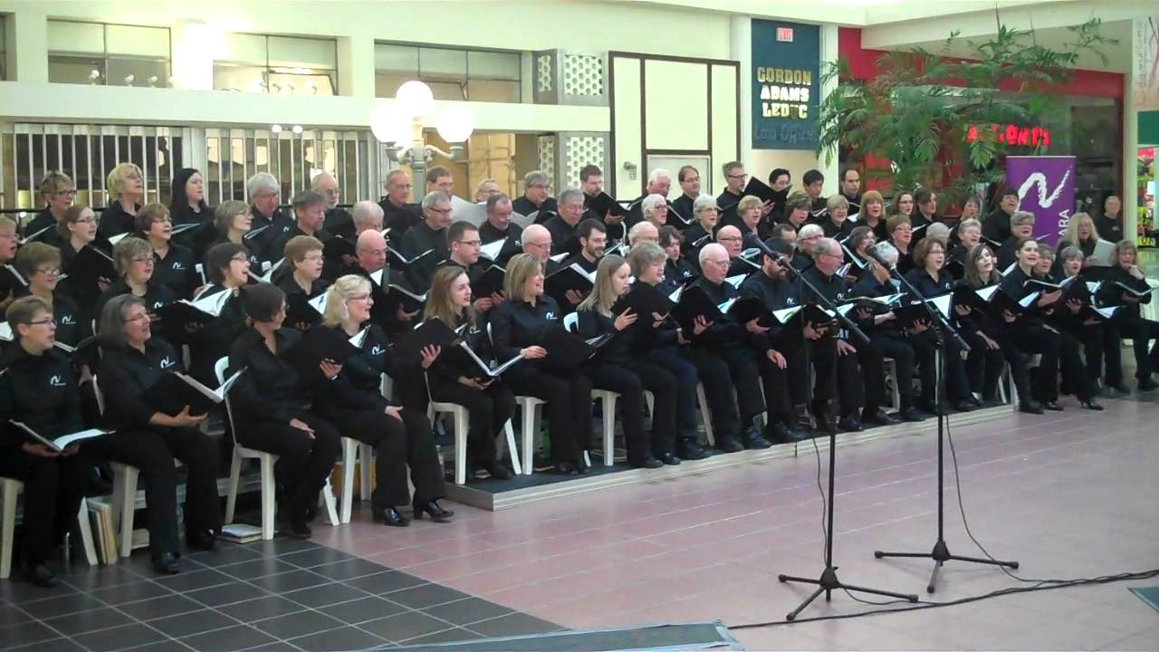 Chorus Niagara begins their 6th Annual Singathon at Seaway Mall - YouTube