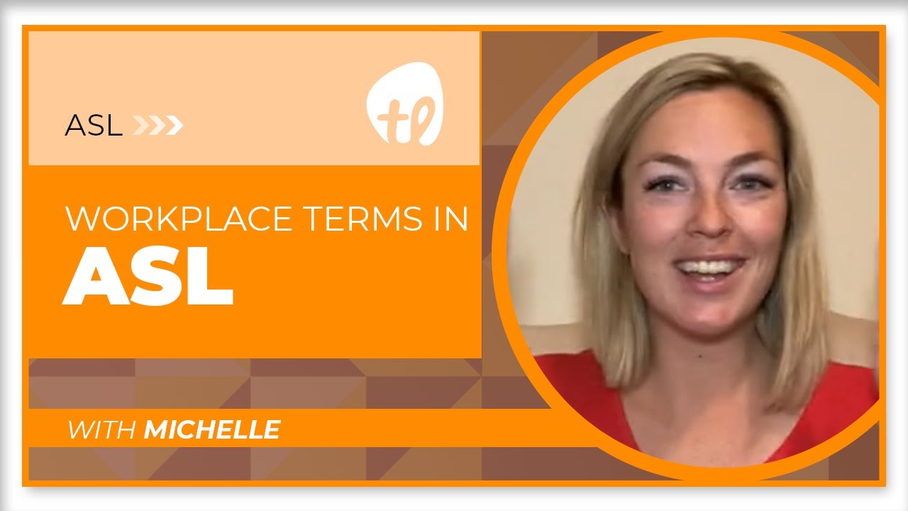 ASL: Workplace signs - YouTube